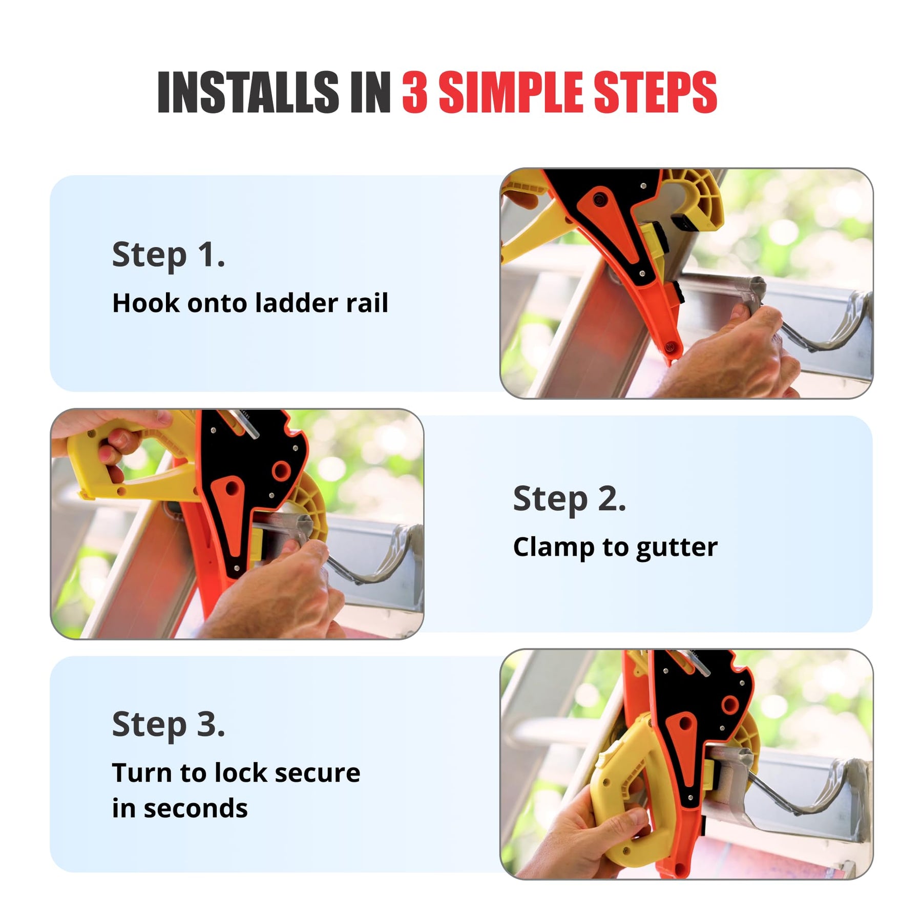 3 Points of Contact Ladder Safety | Lock Jaw Ladder Grip