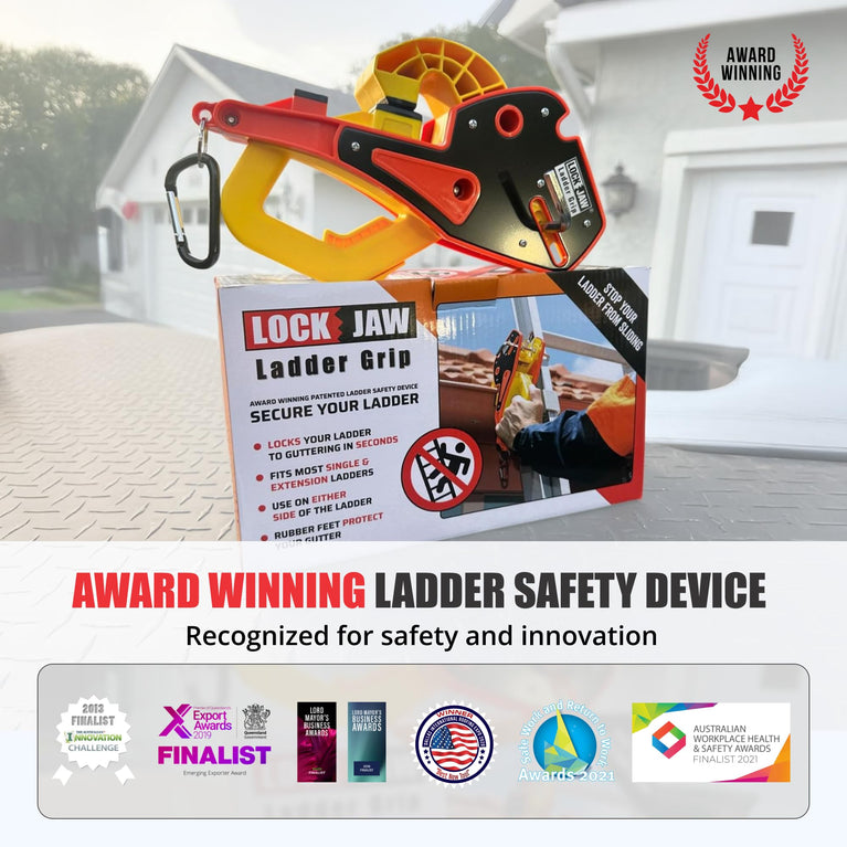 3 Points of Contact Ladder Safety | Lock Jaw Ladder Grip